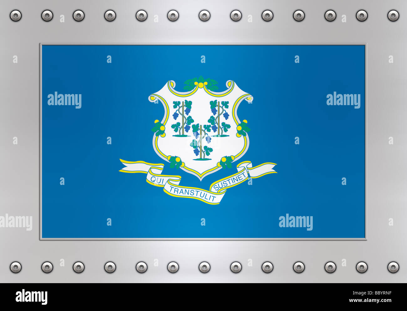 Great Image of the Flag of Conneticut Stock Photo - Alamy