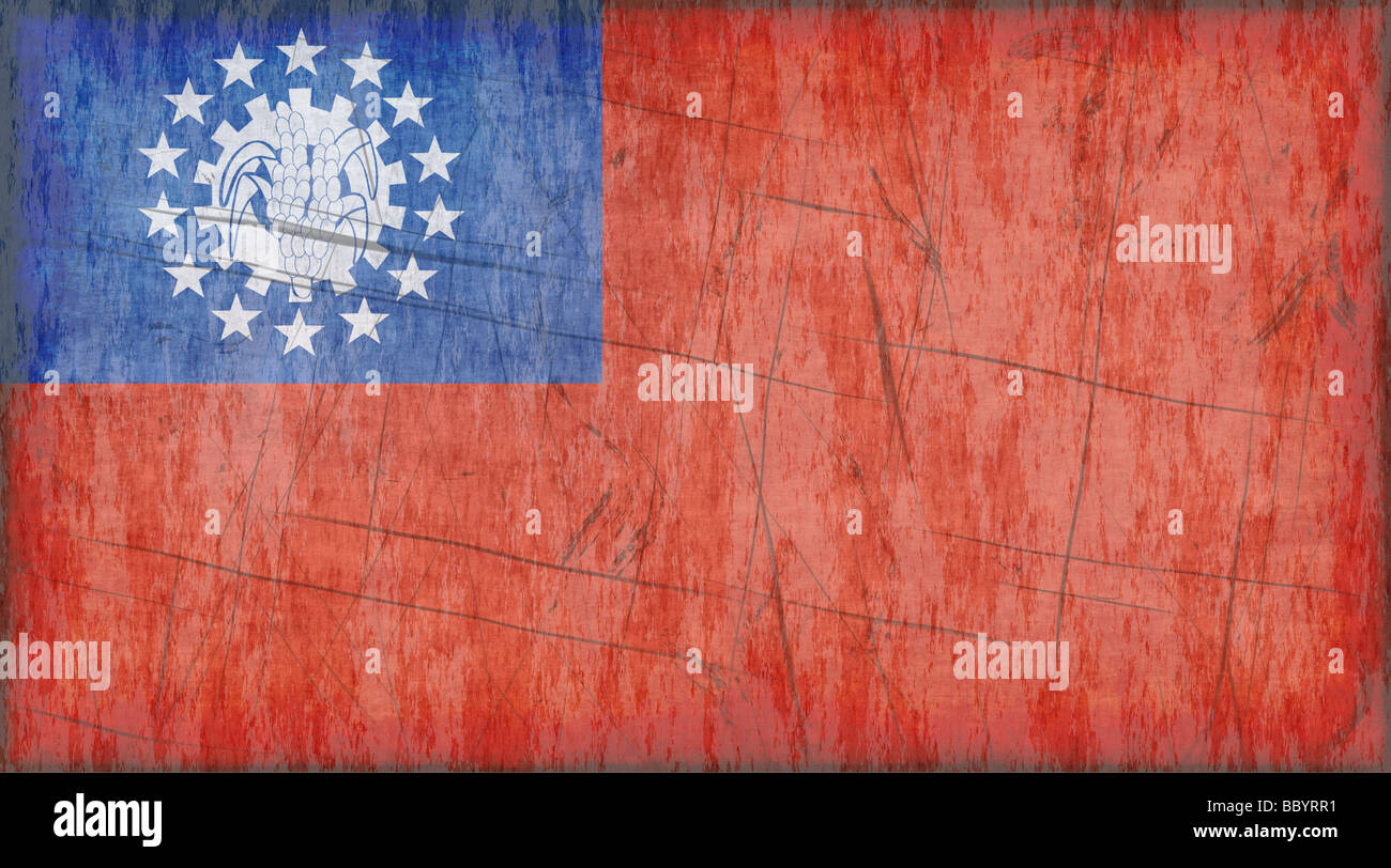 Old myanmar flag hi-res stock photography and images - Alamy