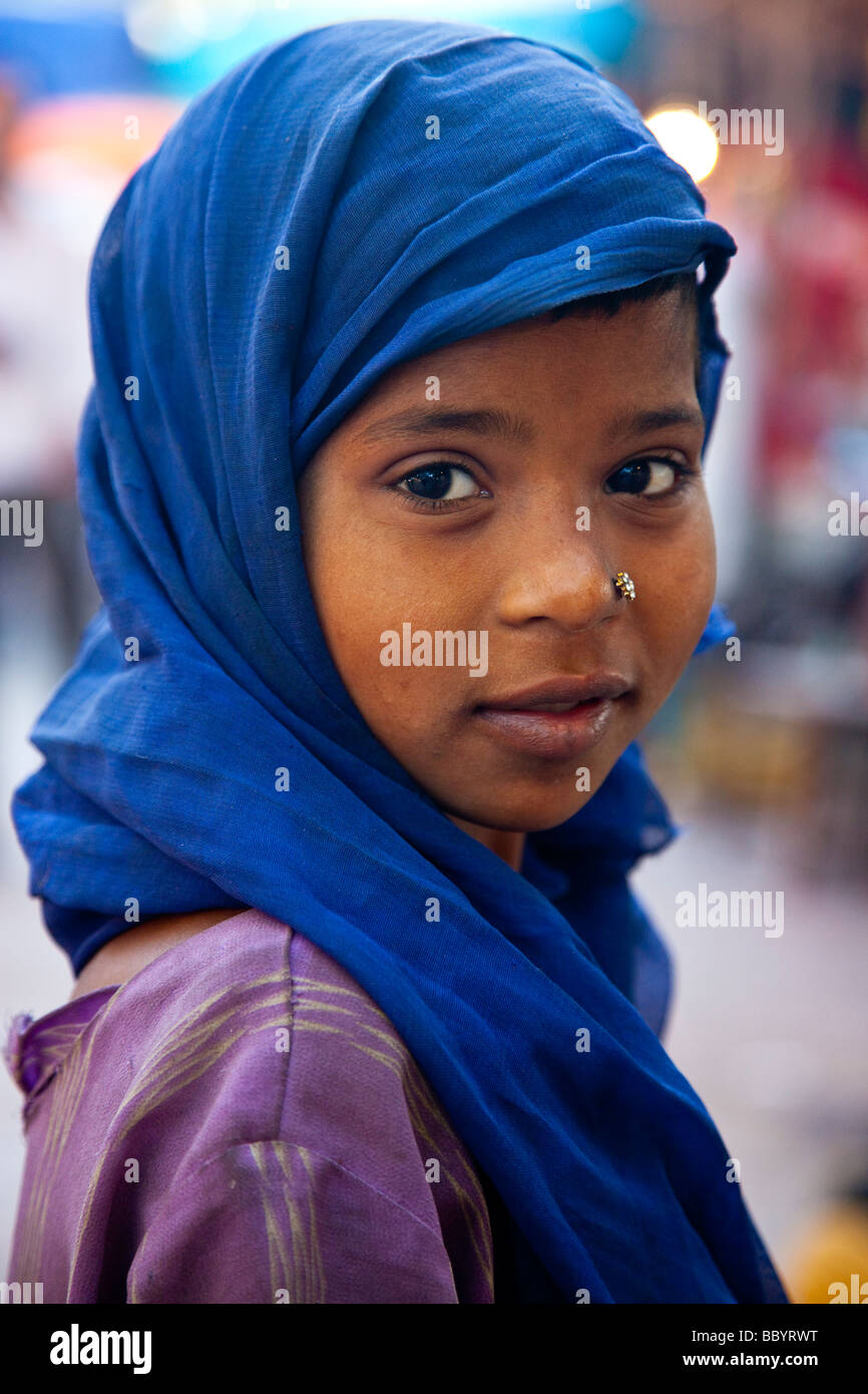 Beautiful Young Muslim Girl in Delhi India Stock Photo - Alamy