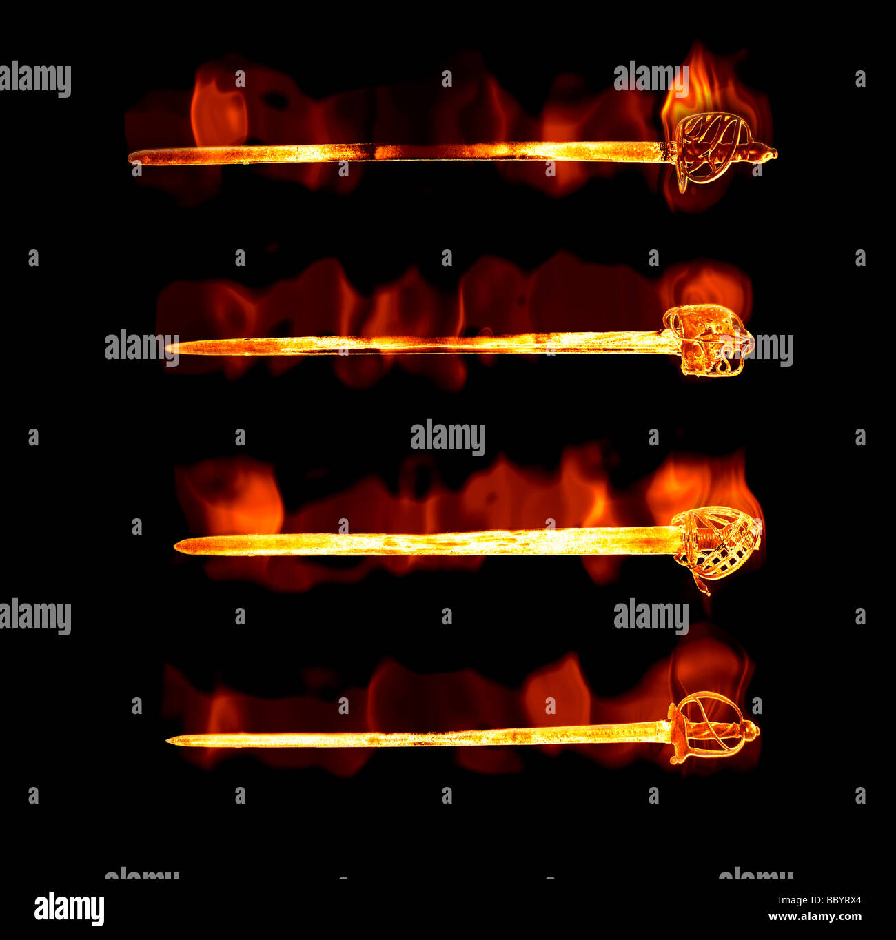 Flaming sword hi-res stock photography and images - Alamy