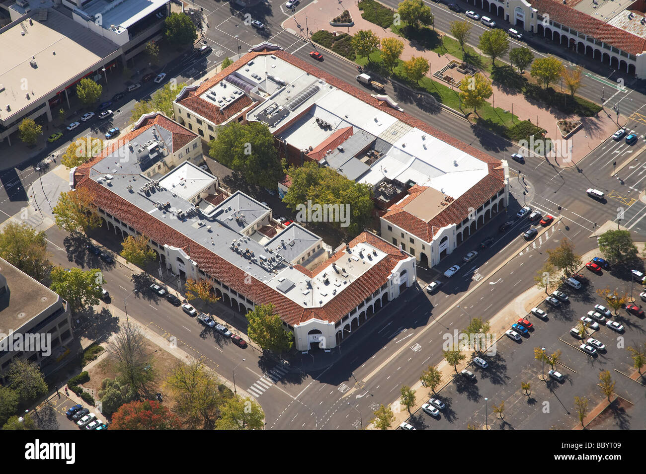Historic Melbourne Building City Centre Canberra ACT Australia aerial ...