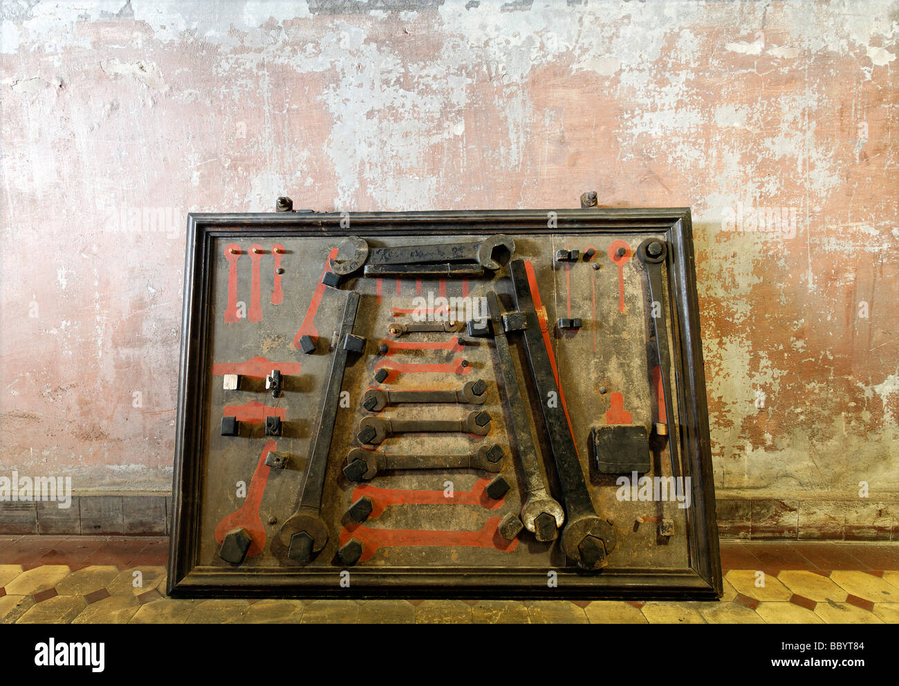 Board with large wrenches, powerhouse, Hendrichs swage forge, LVR ...