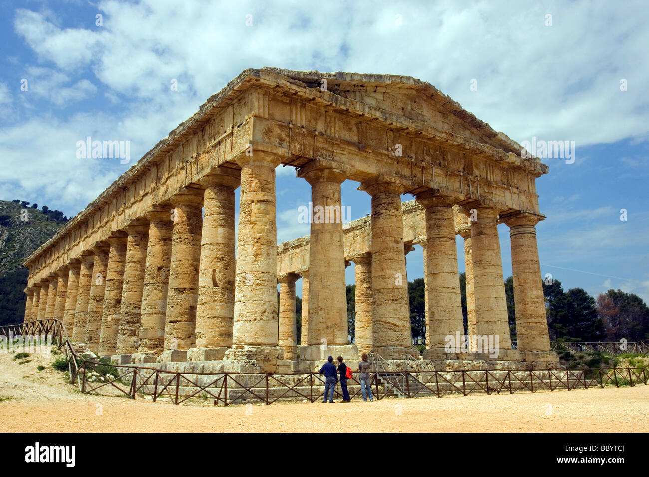 Ancient Greek Doric temple, Segesta, archaeological site, Sicily, Italy ...