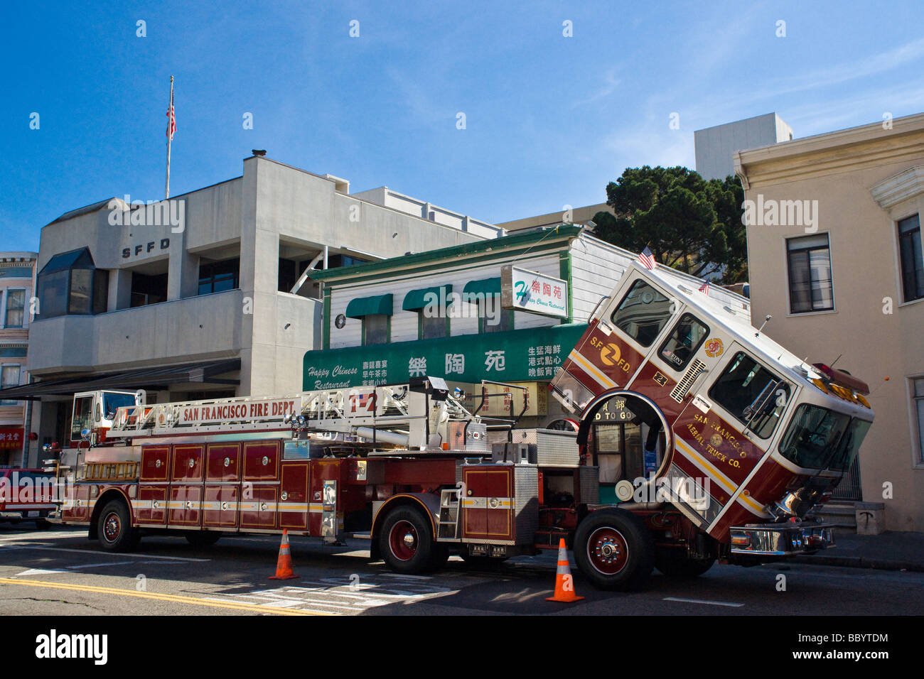 Inside Fire Truck Cab