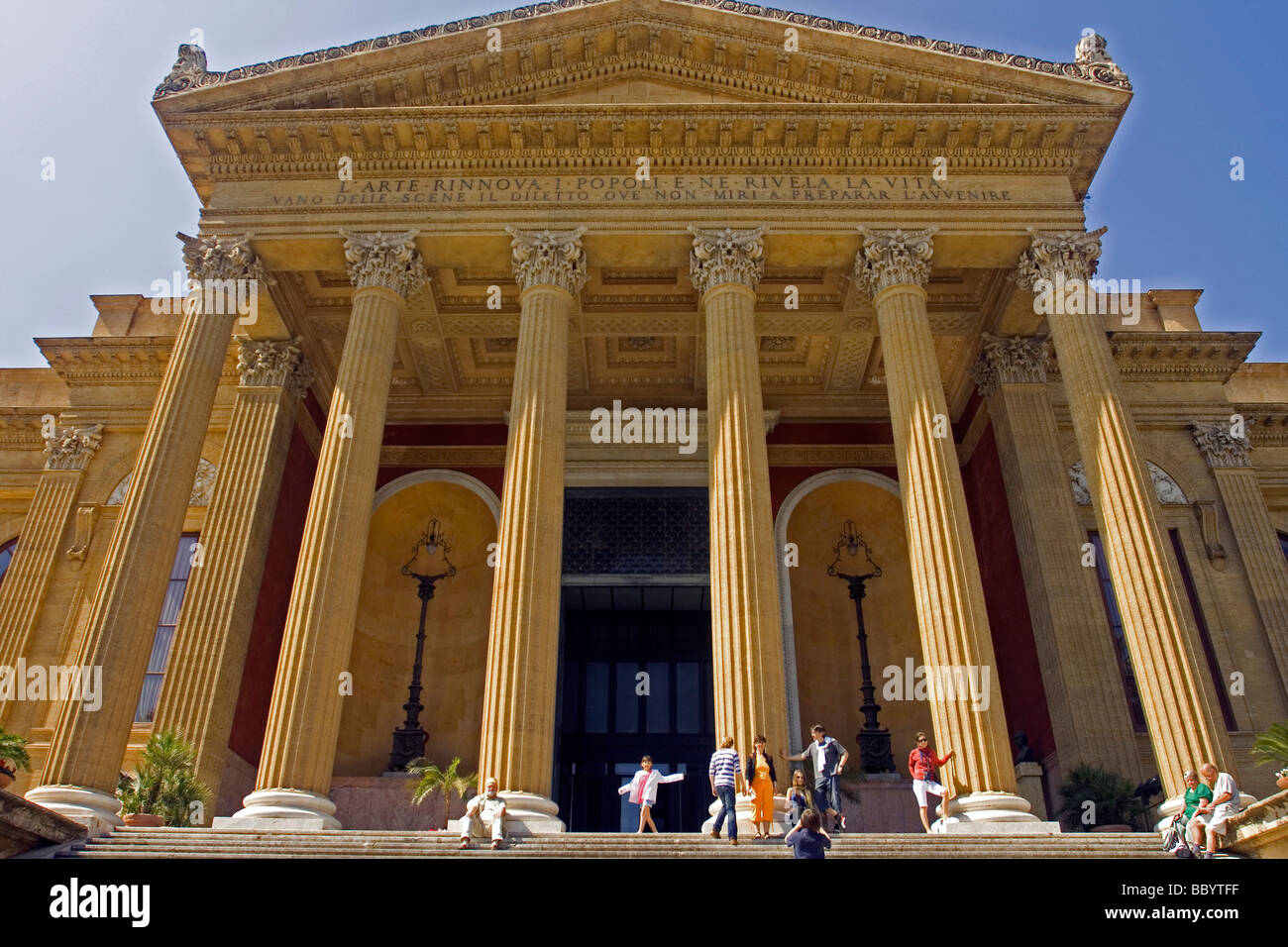 Massimo Theatre, Teatro Massimo, opera house, Piazza Verdi, Palermo ...