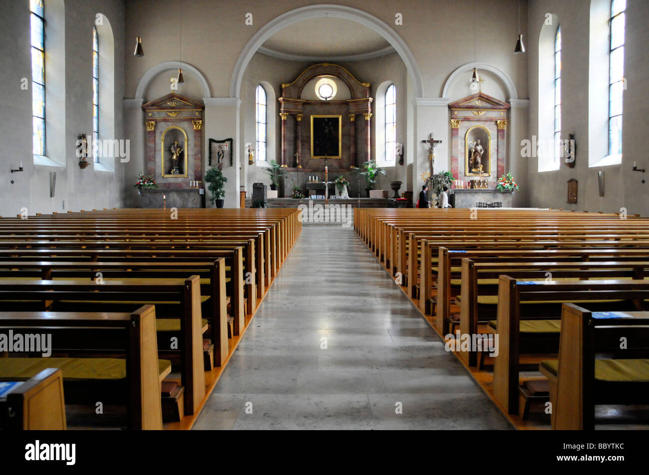 St. Johannes Baptist Kirche, St. John Baptist church, Oppenau, Black ...