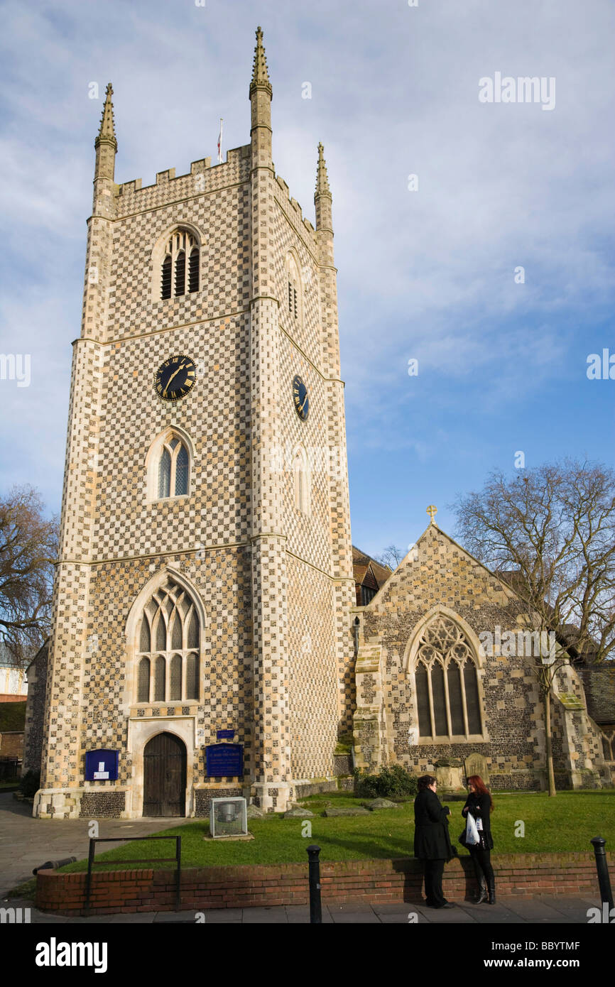 Reading Minster, Minster Church of St Mary the Virgin from Butts ...
