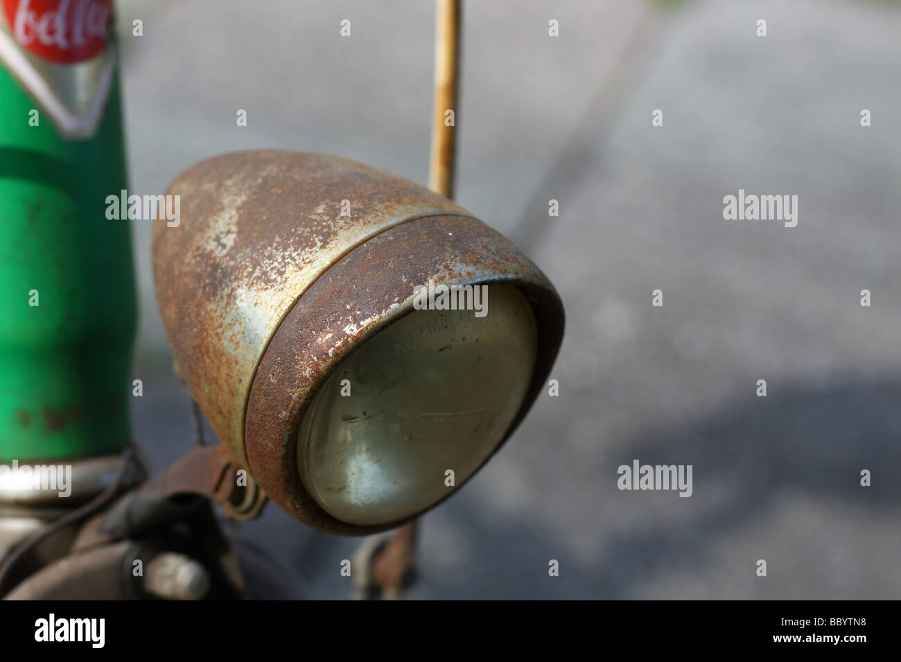 Rusty bike lamp hi-res stock photography and images - Alamy