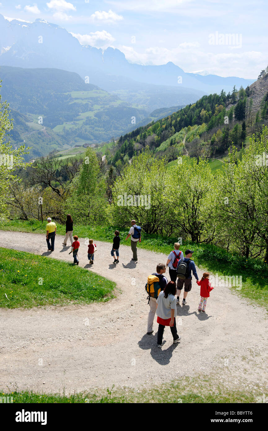 On the trail from Barbian to the waterfalls of the Ganderbach stream ...