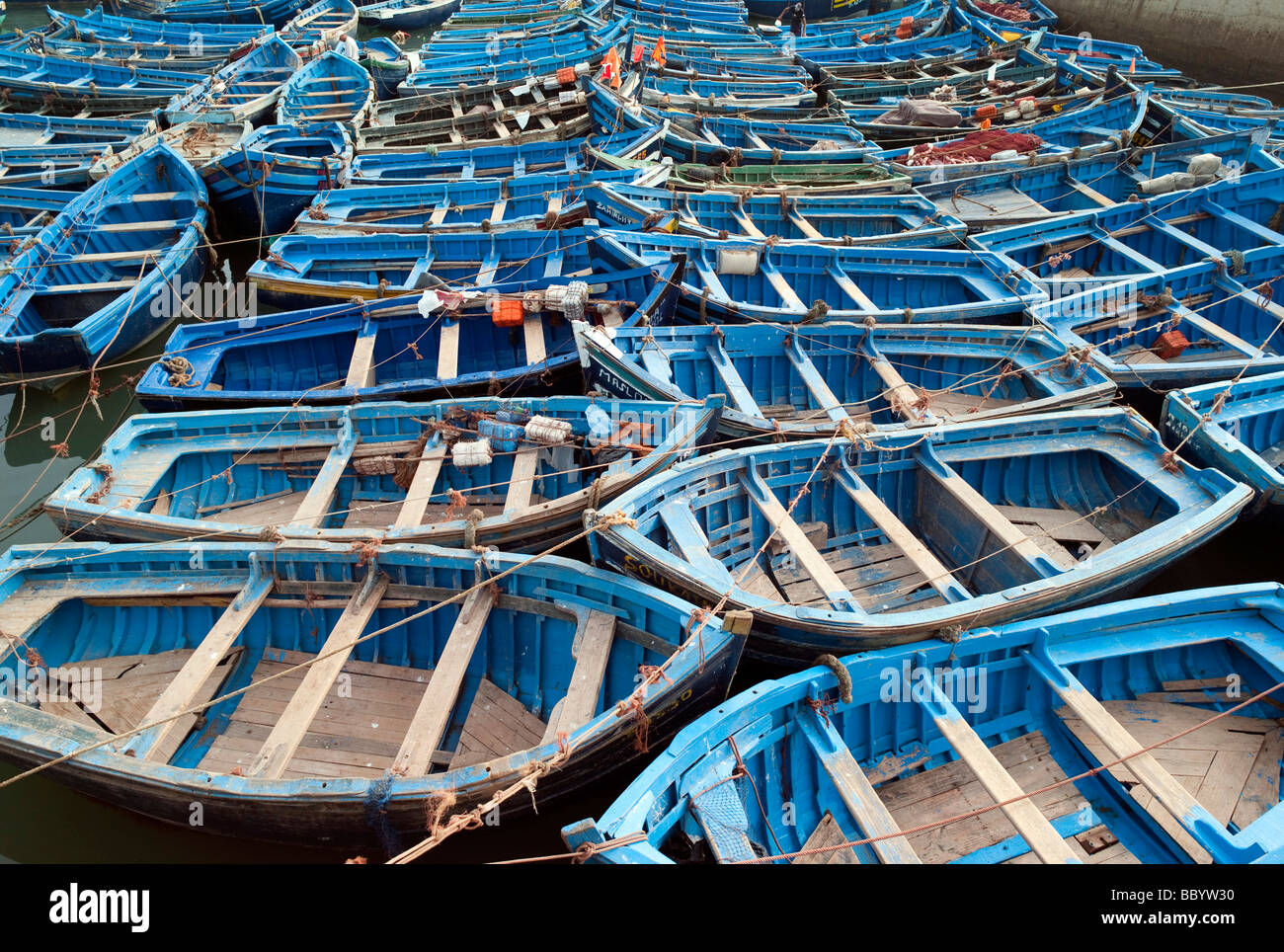 Blue fishing boats hi-res stock photography and images - Alamy