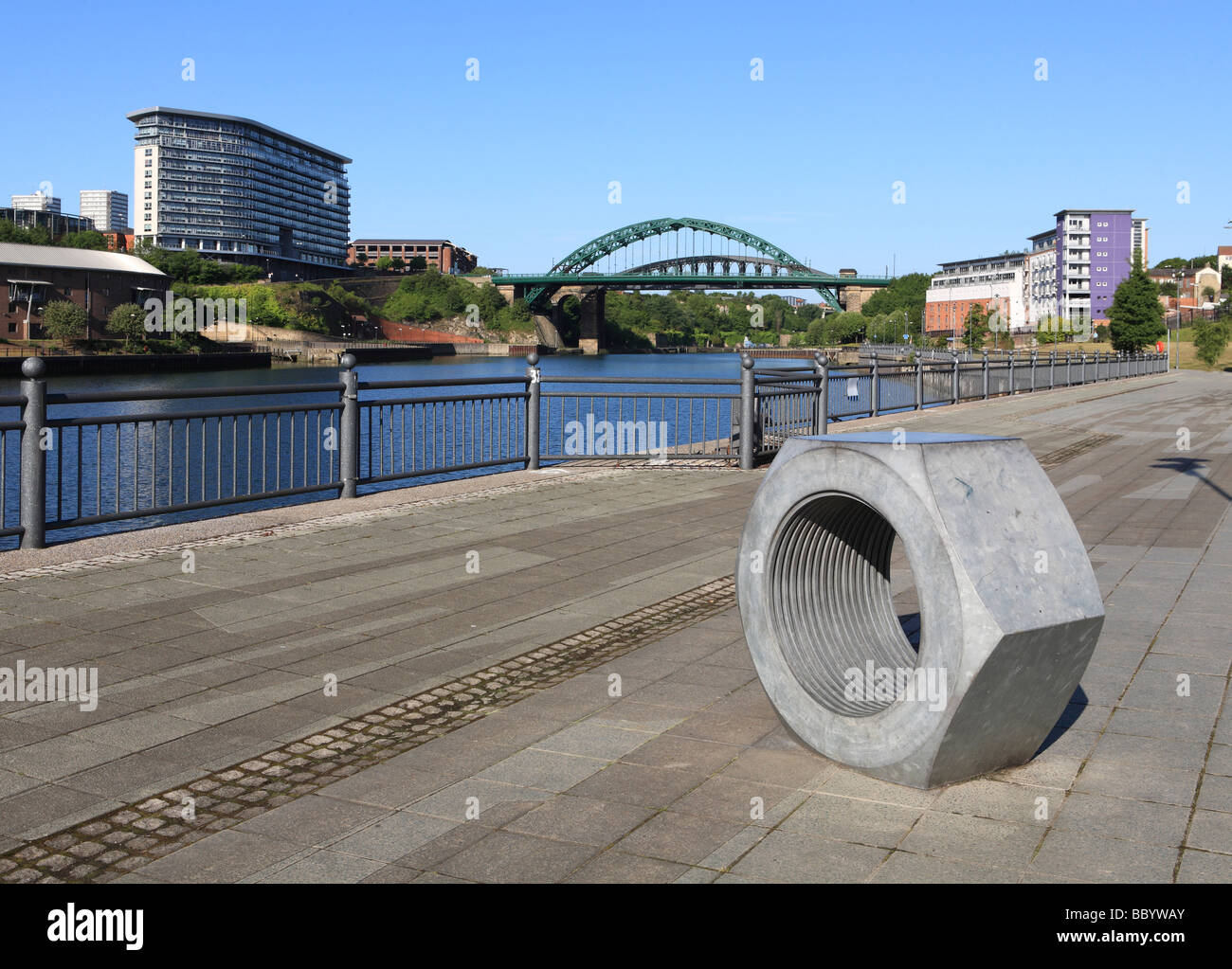 Nut sculpture side river wear hi-res stock photography and images - Alamy