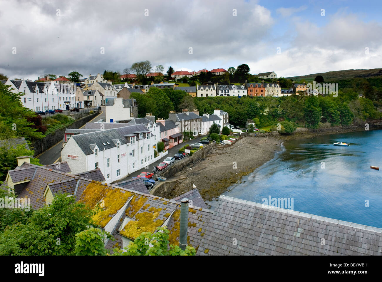 Colorful village of Portee on the Isle of Skye Scotland Stock Photo - Alamy