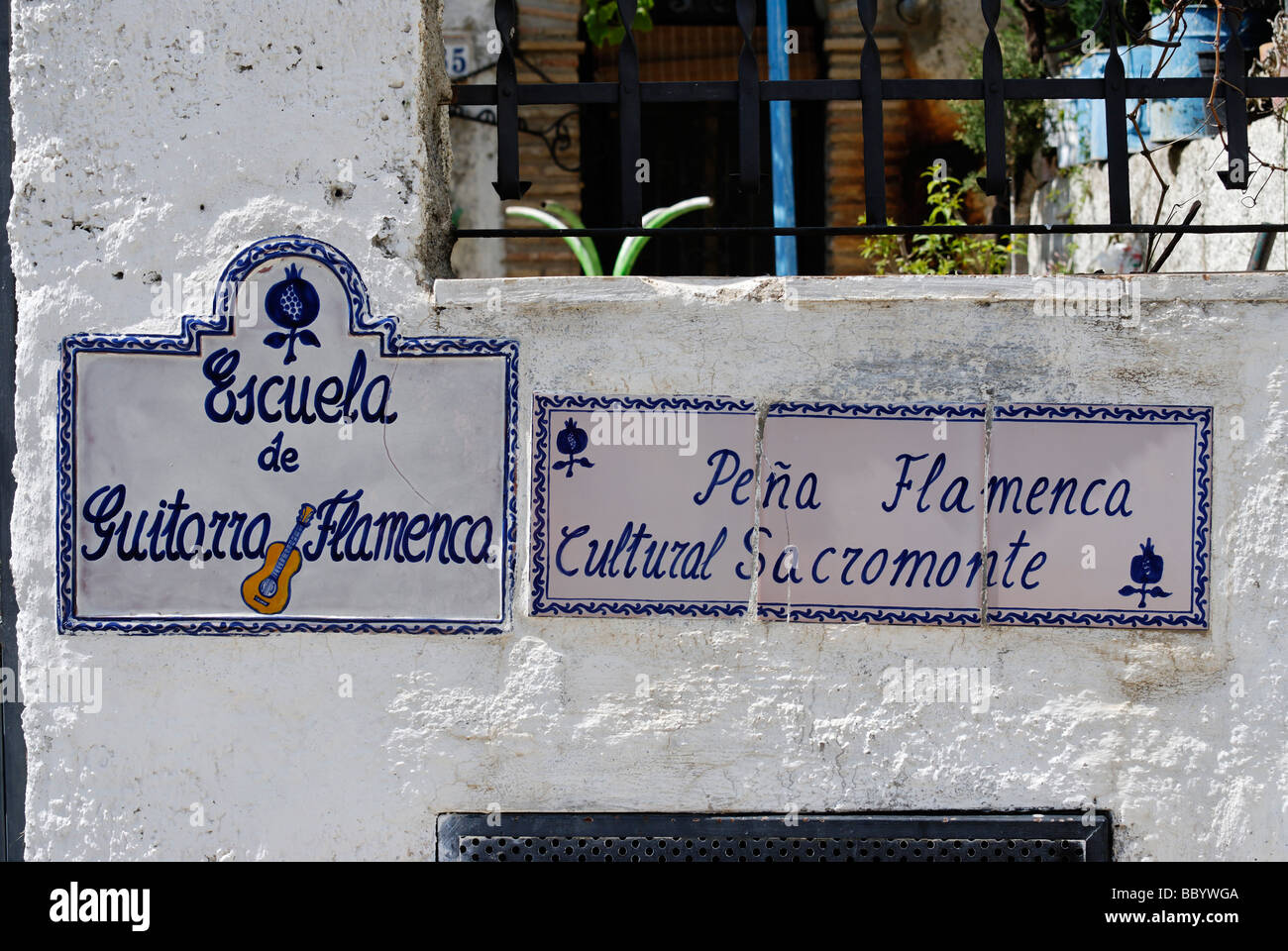 Signs, Albaicin, Granada, Andalusia, Spain, Europe Stock Photo - Alamy