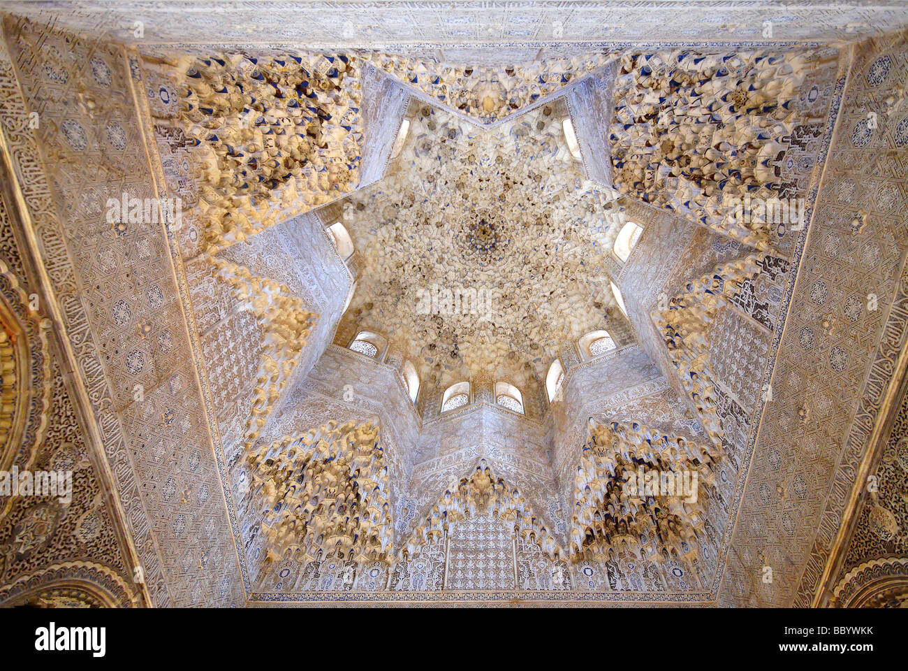 Hall of the Abencerrajes, Alhambra, Granada, Andalusia, Spain, Europe ...