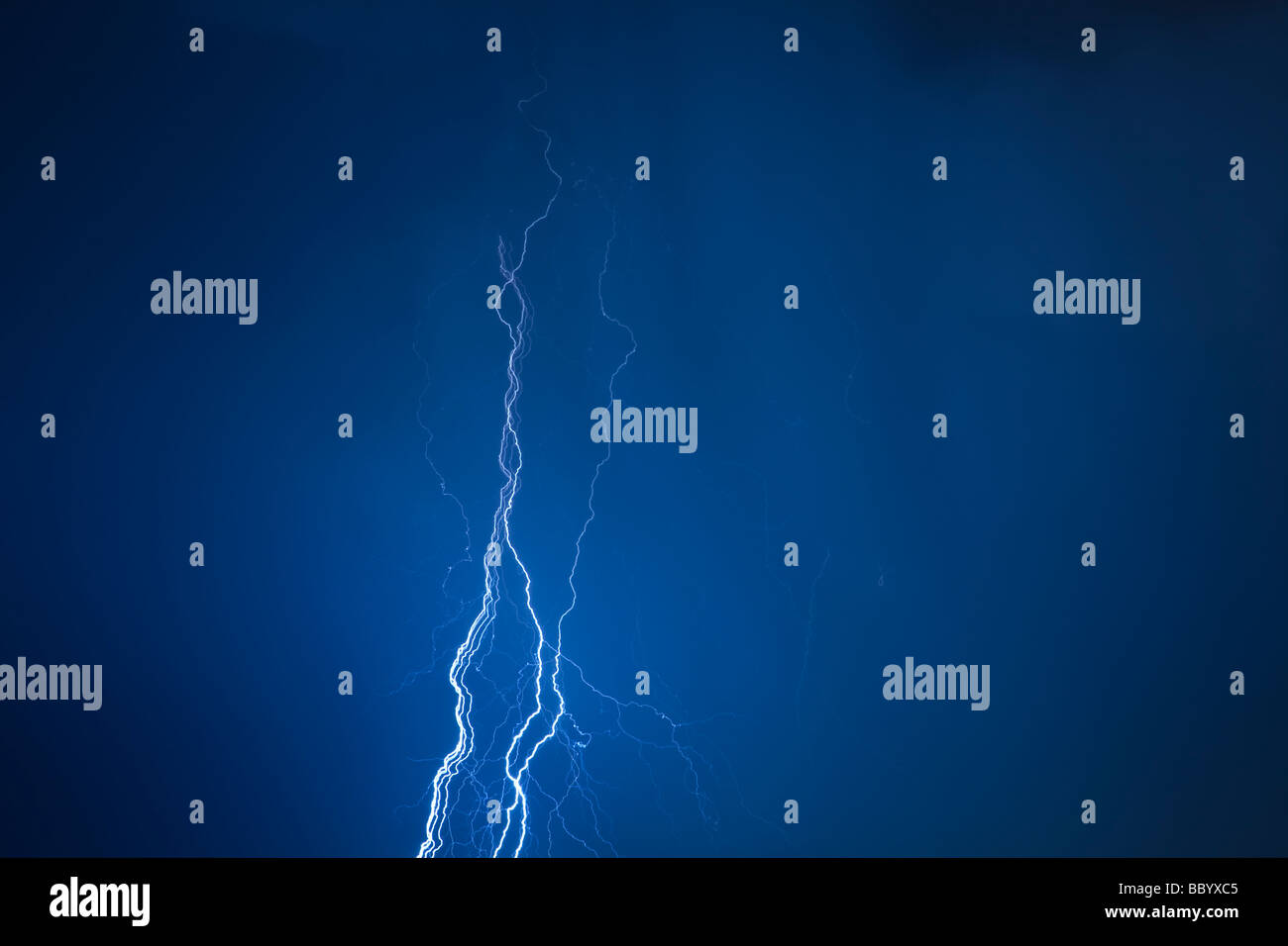 Blue lightning bolts hi-res stock photography and images - Alamy