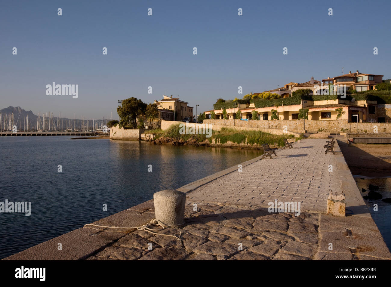 Cannigione Sardinia seen from the jetty Stock Photo - Alamy