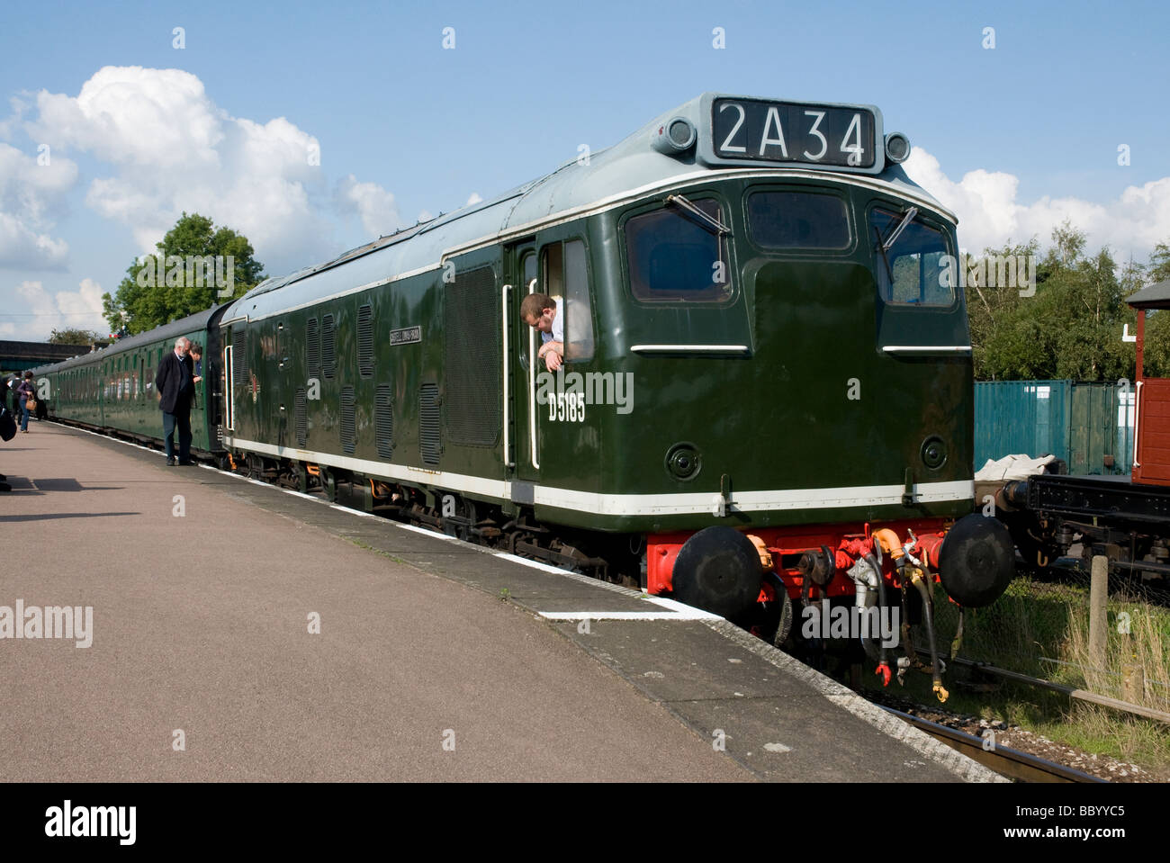 br sulzer type 2 diesel D5185 great central railway uk Stock Photo - Alamy