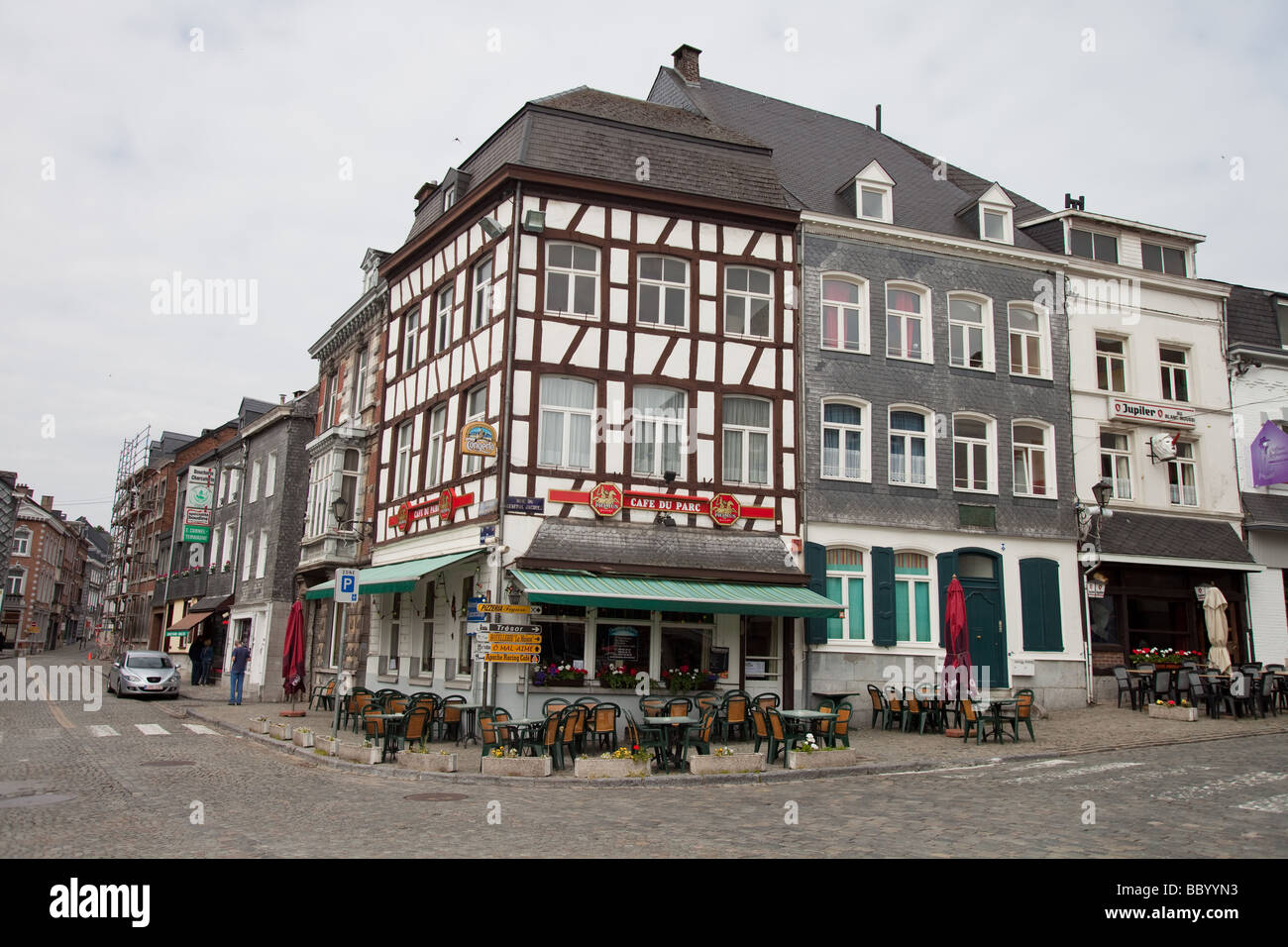 Street an architecture in Stavelot, Belgium Stock Photo - Alamy