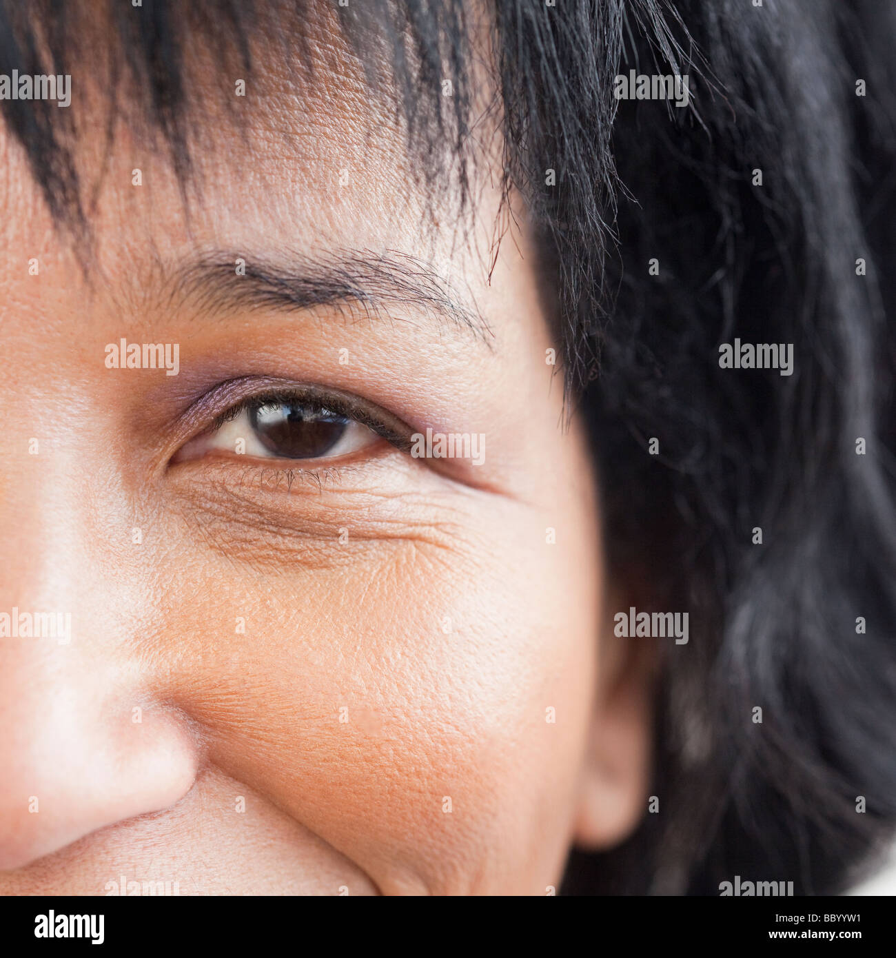 Close up of African woman's eye Stock Photo - Alamy