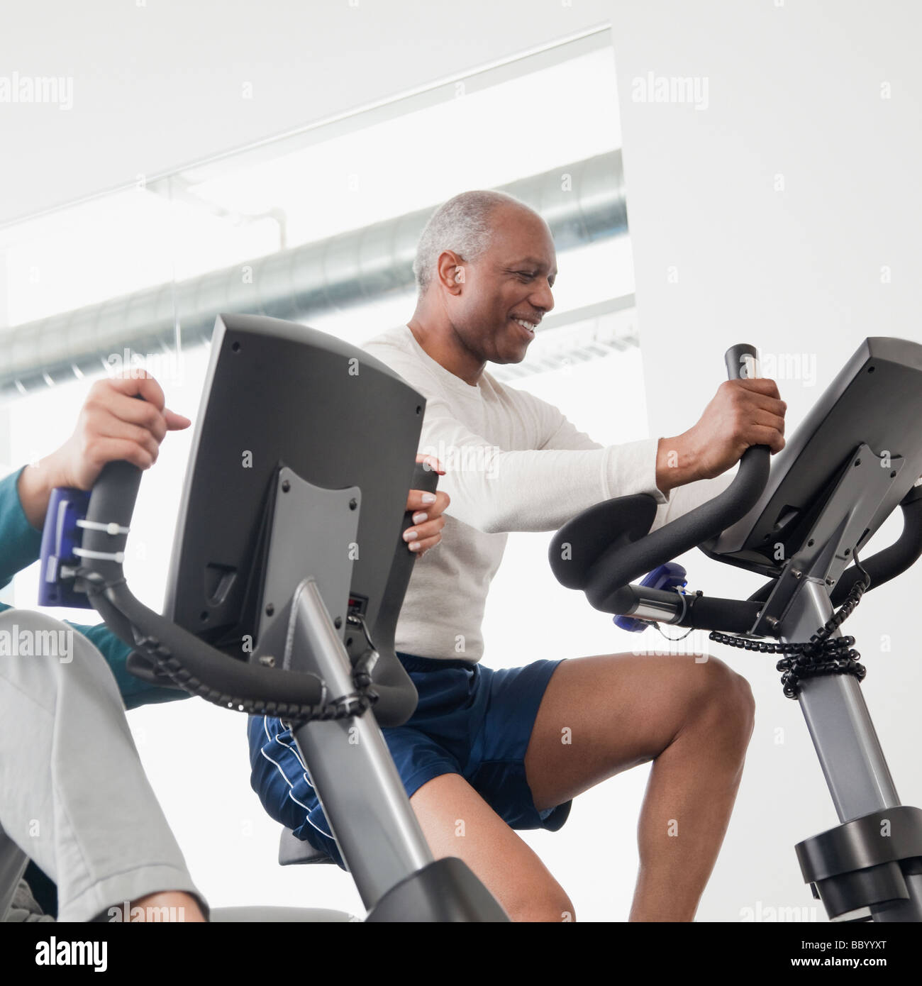 African man exercise in health club Stock Photo - Alamy