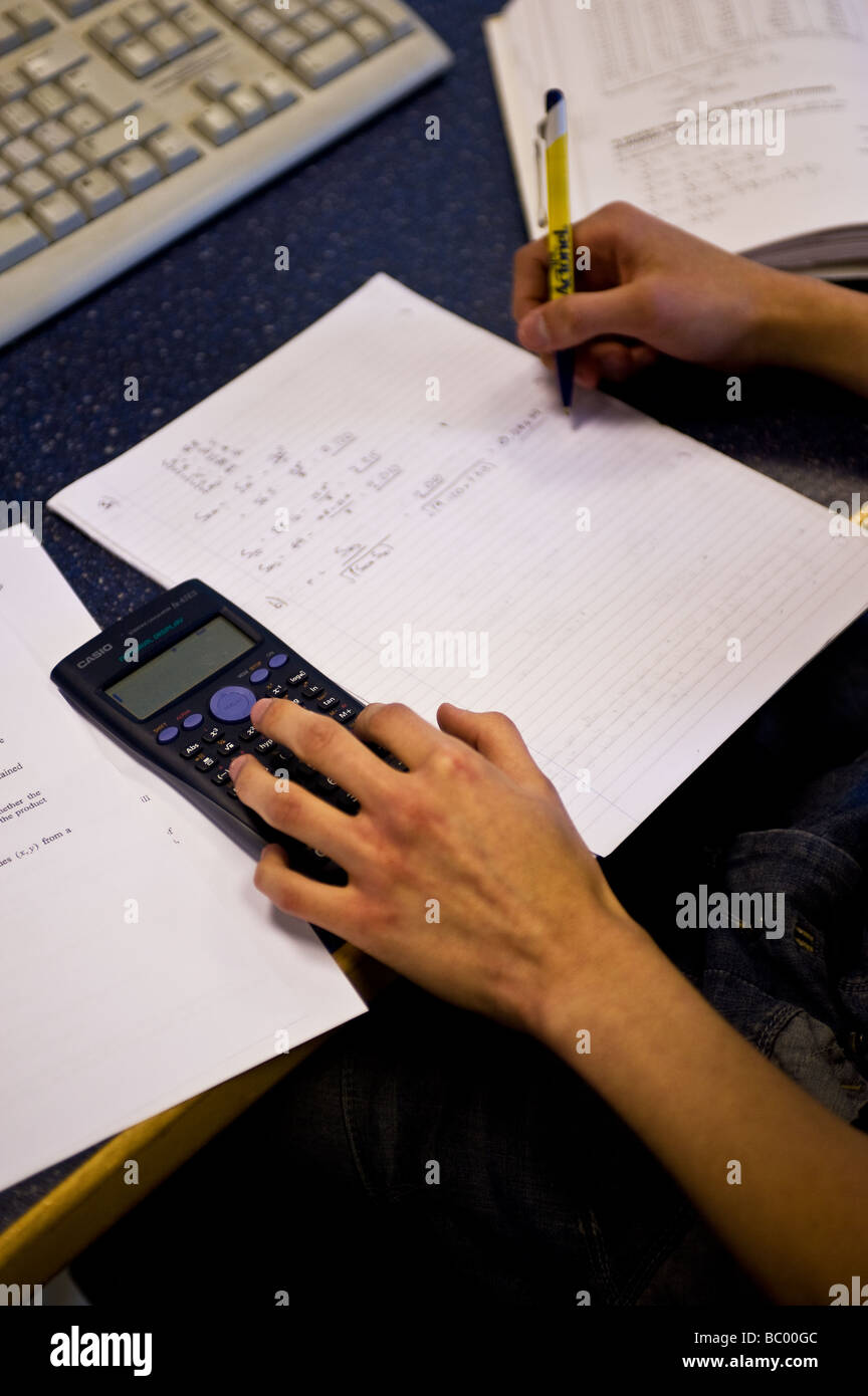 A student writing Stock Photo - Alamy