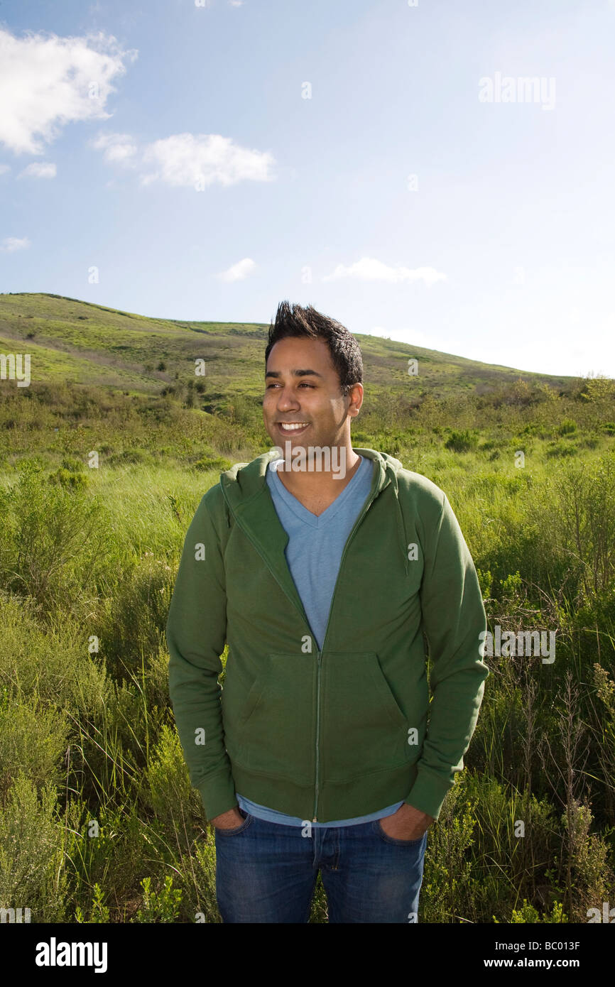 Person standing field field hi-res stock photography and images - Alamy