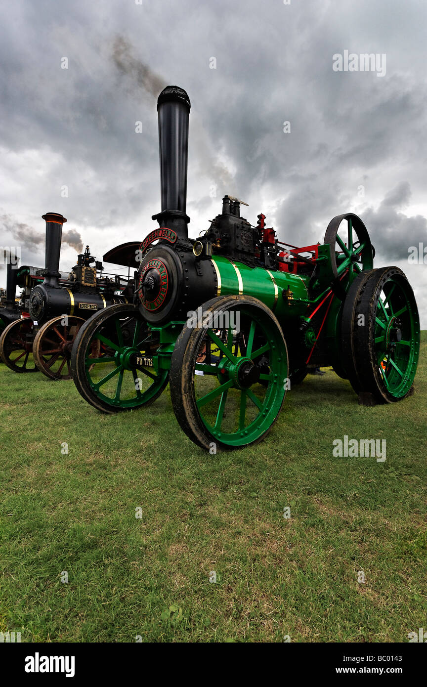 Traction engines at a steam rally in Corbridge Northumberland Stock ...