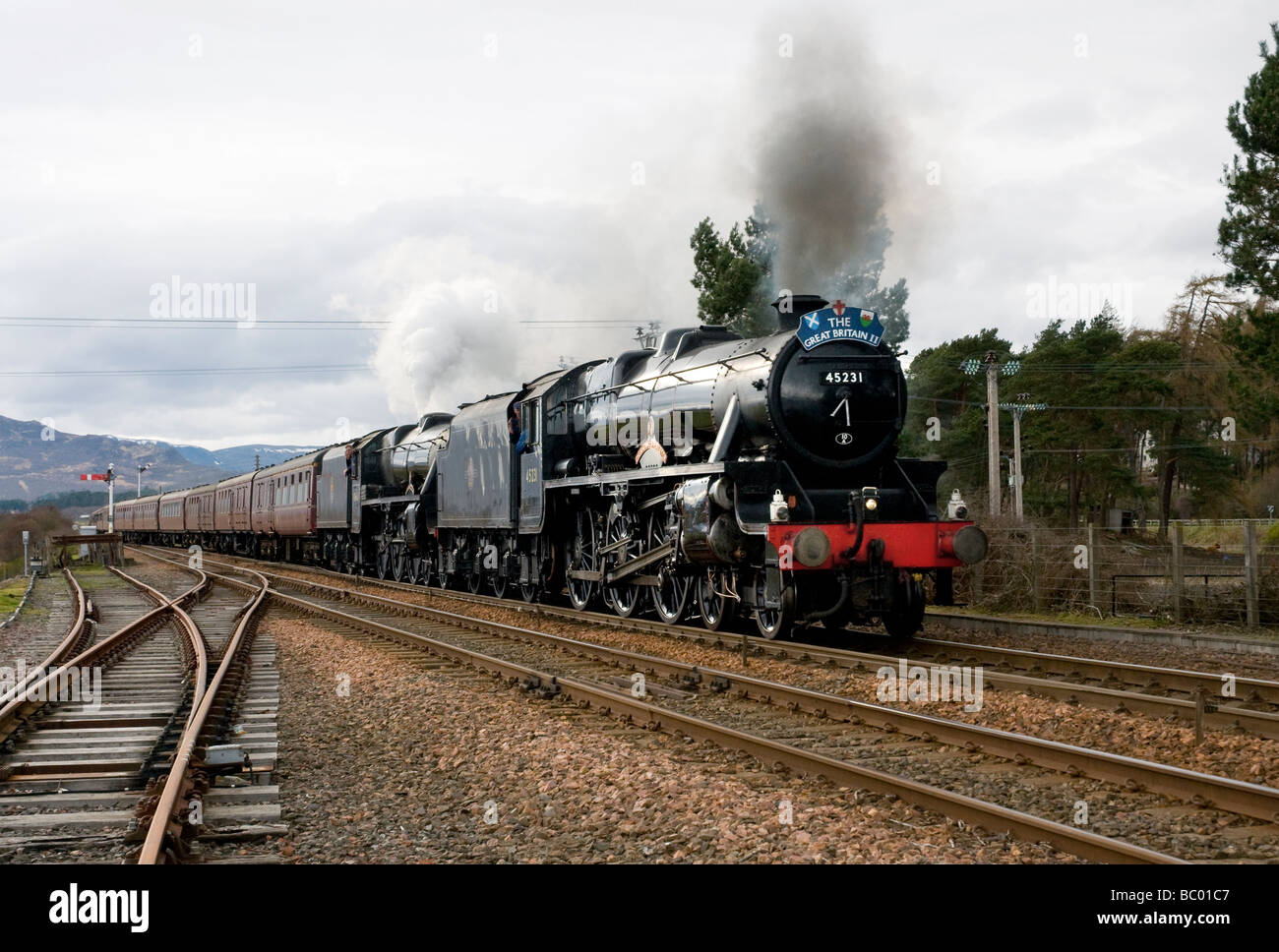 45407 lancashire fusilier steam locomotive hi-res stock photography and ...