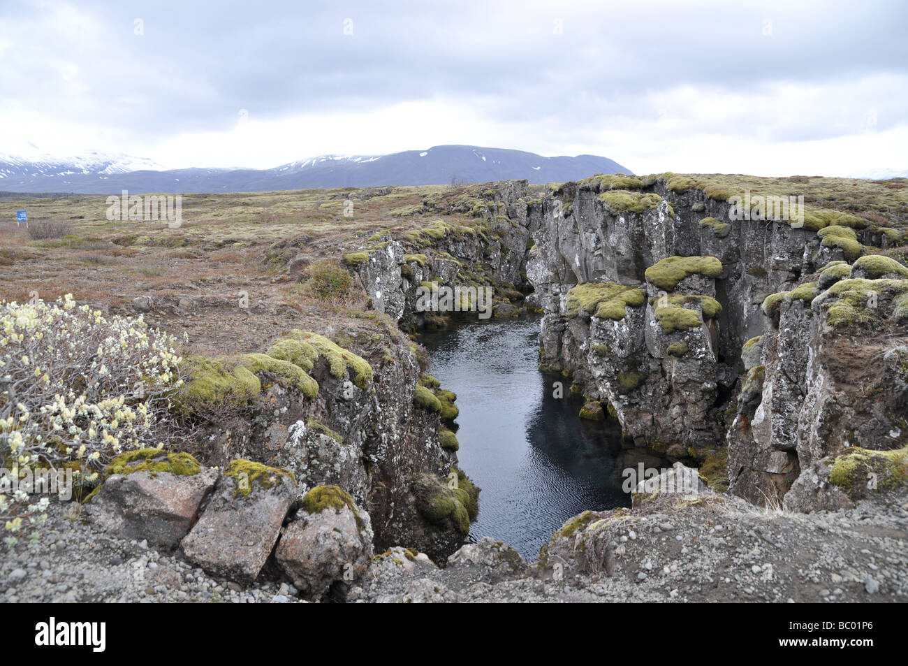 Thingvellir national park fault line hi-res stock photography and ...