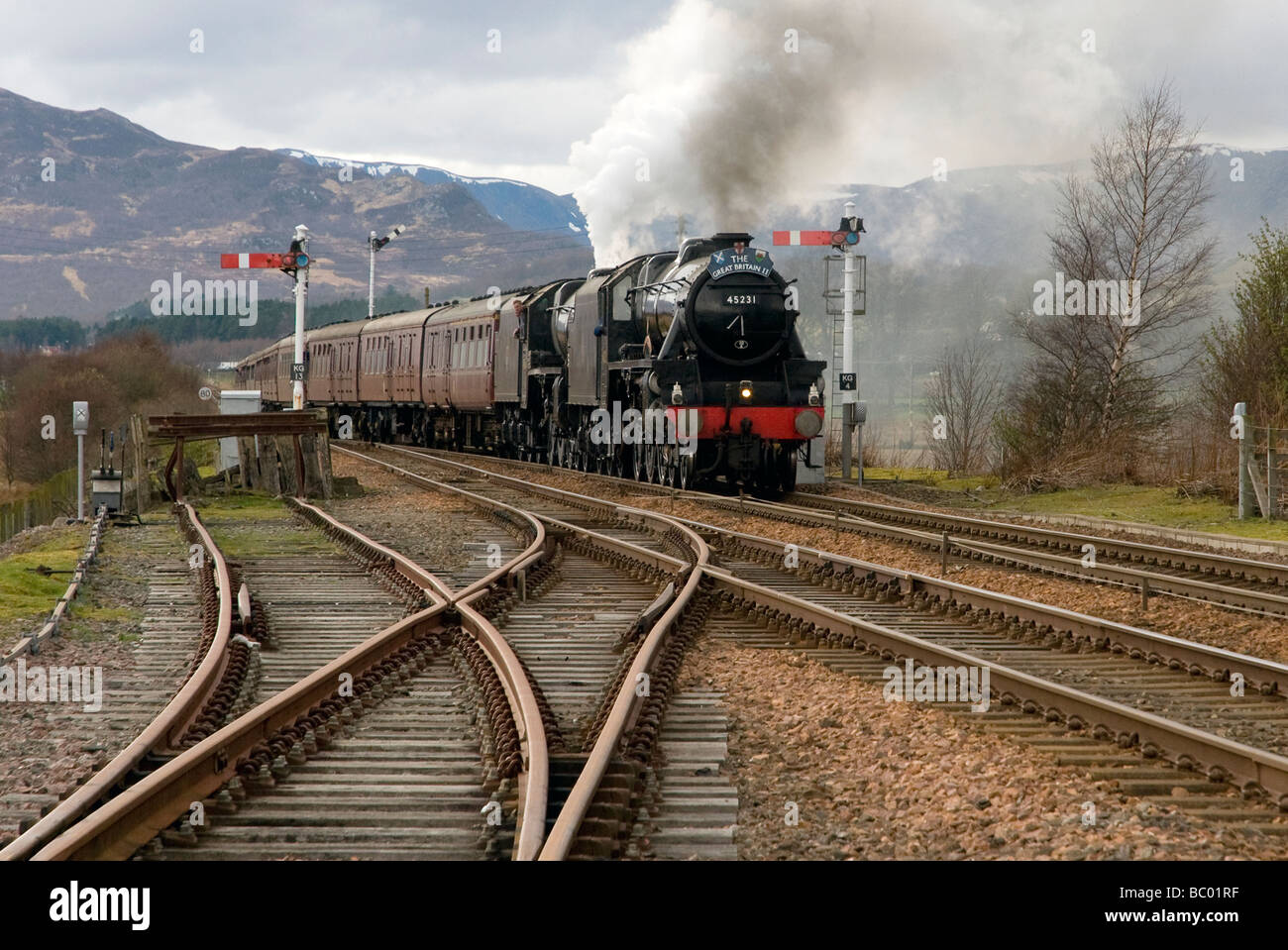 45407 lancashire fusilier steam locomotive hi-res stock photography and ...