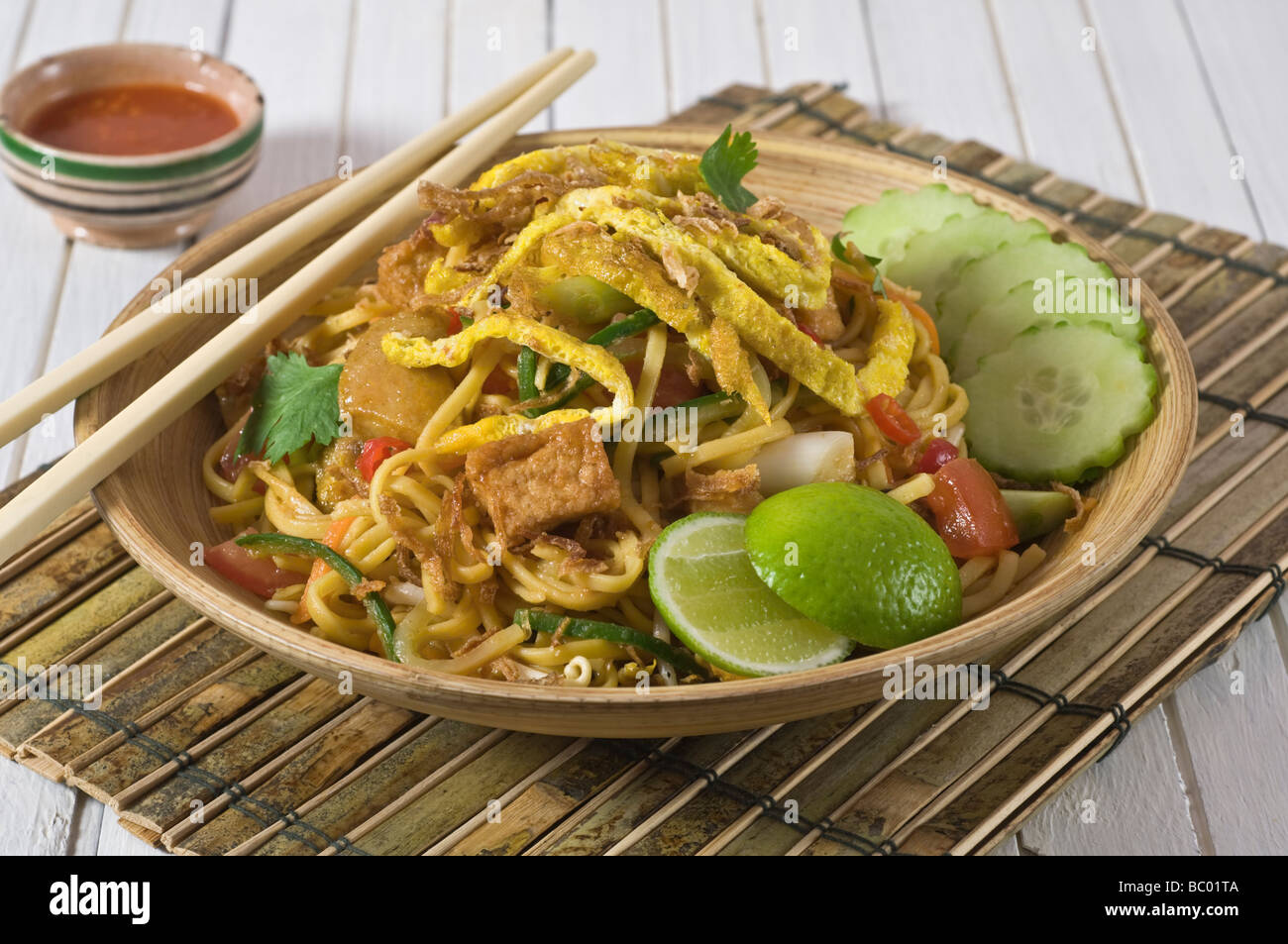 Mee goreng Indonesia Malaysia Singapore Fried noodles Food Stock Photo ...