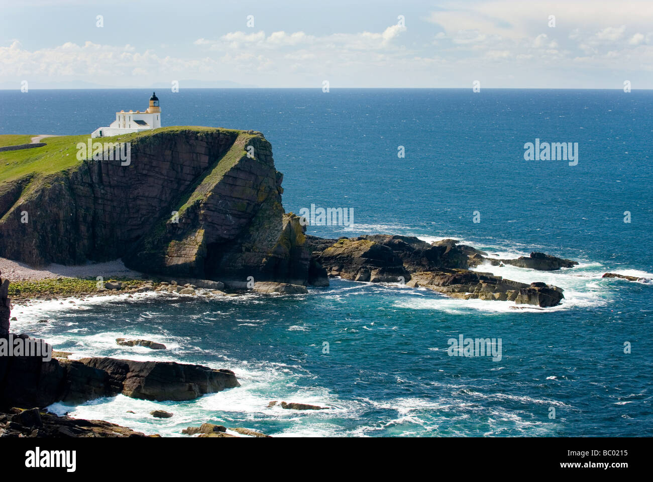 Rhu Stoer Lighthouse at Point of Stoer Assynt Coigach Scenic Area ...