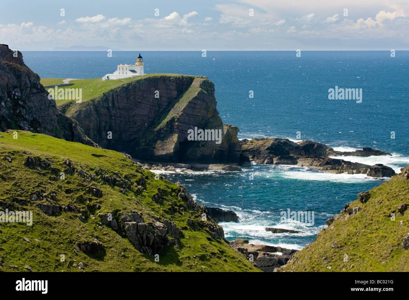 Rhu Stoer Lighthouse at Point of Stoer Assynt Coigach Scenic Area ...