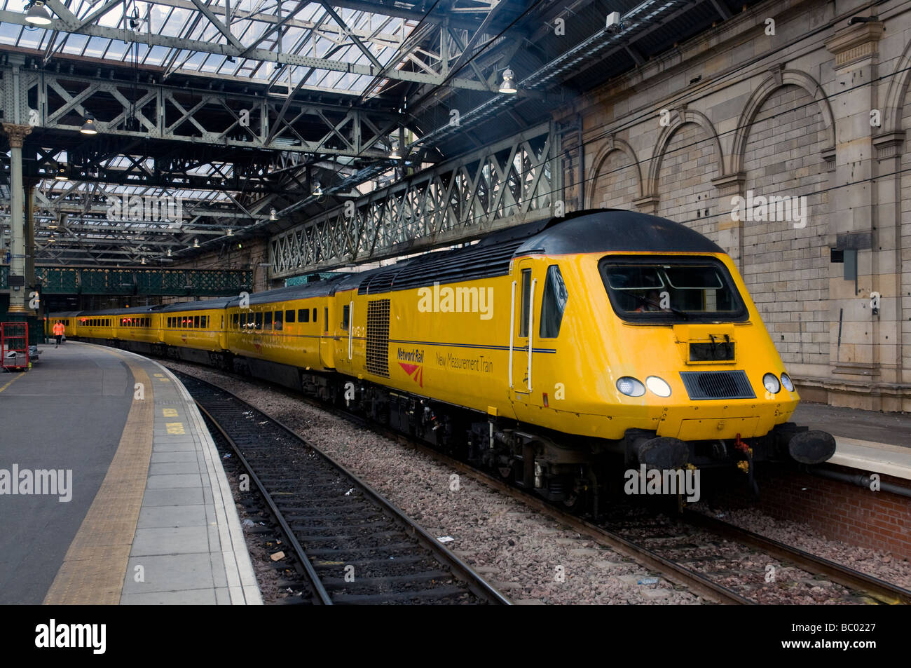network rail new measurement train passing through edinburgh waverley ...