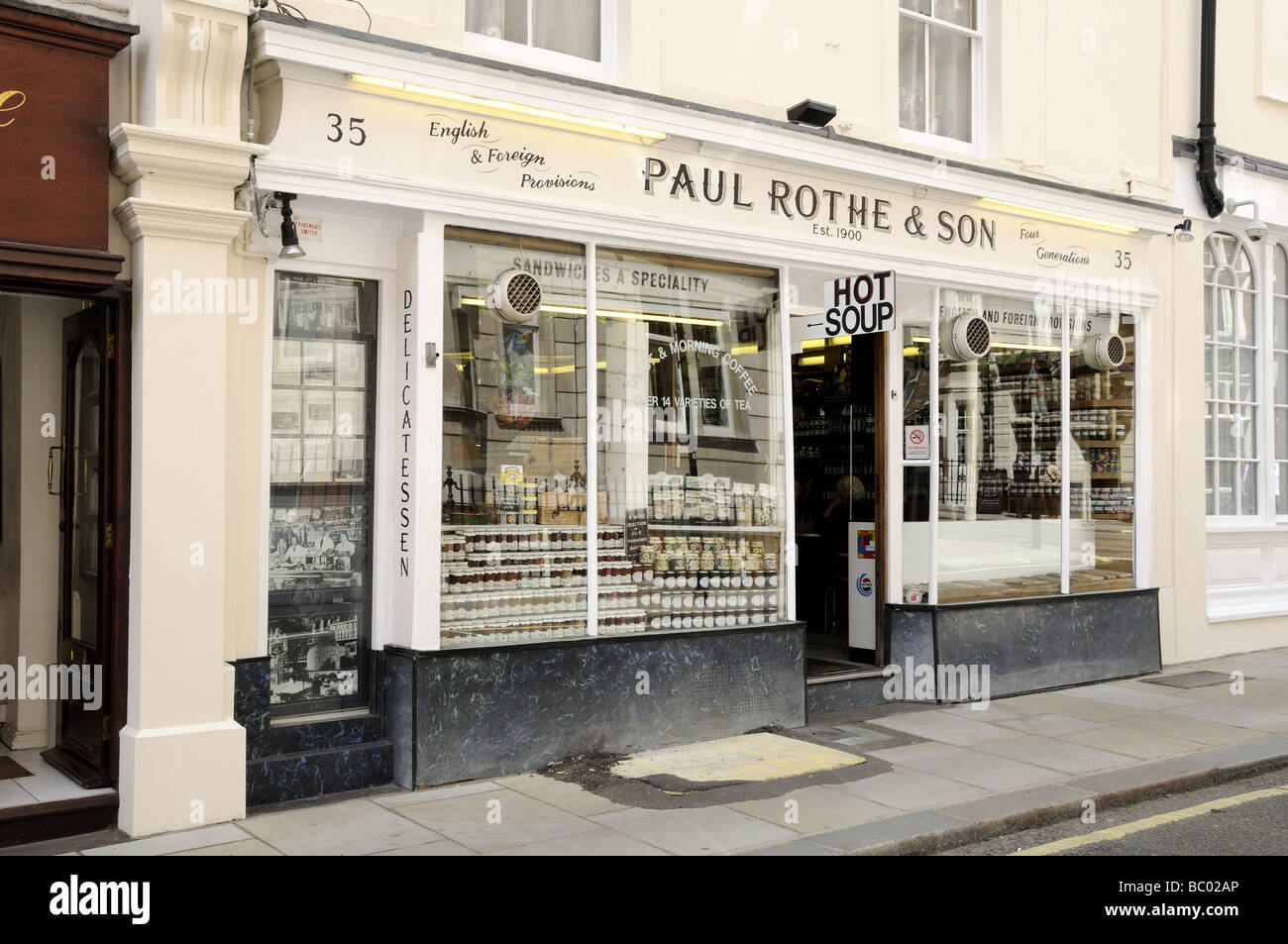 Paul Rothe Son shop front Marylebone London England UK Stock Photo - Alamy
