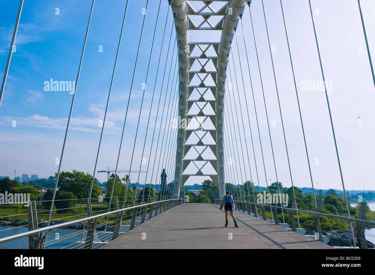 Humber River Pedestrian Bridge Toronto Ontario Canada Stock Photo - Alamy