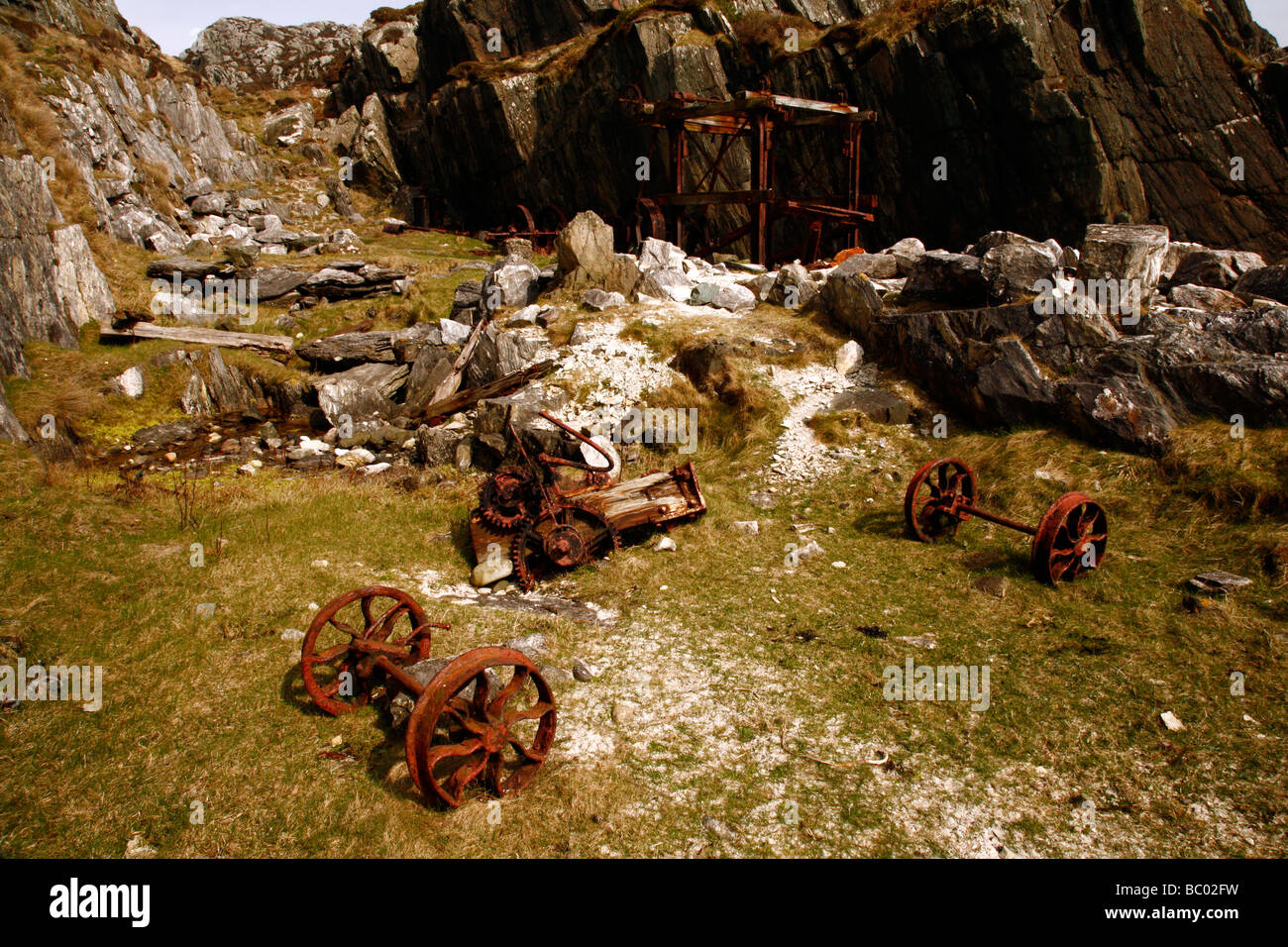 The old Marble quarry on the isle of Iona,Inner Hebrides,Isle of Mull ...