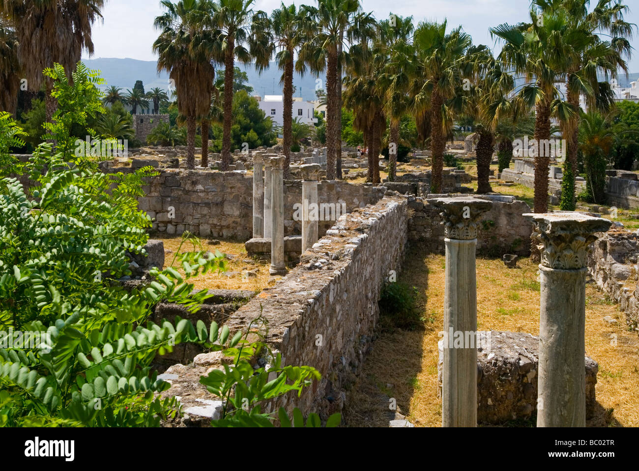 Ruins of the Agora an ancient Greek and Roman city on the Greek island ... Ruins of the Agora an ancient Greek and Roman city on the Greek island ...