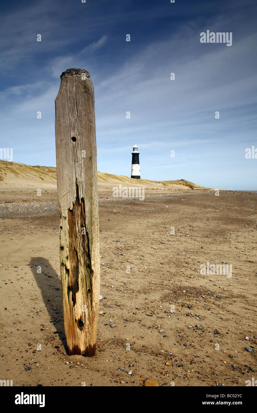 Spurn head point lighthouse and sea defences,Easington parish,Yorkshire ...