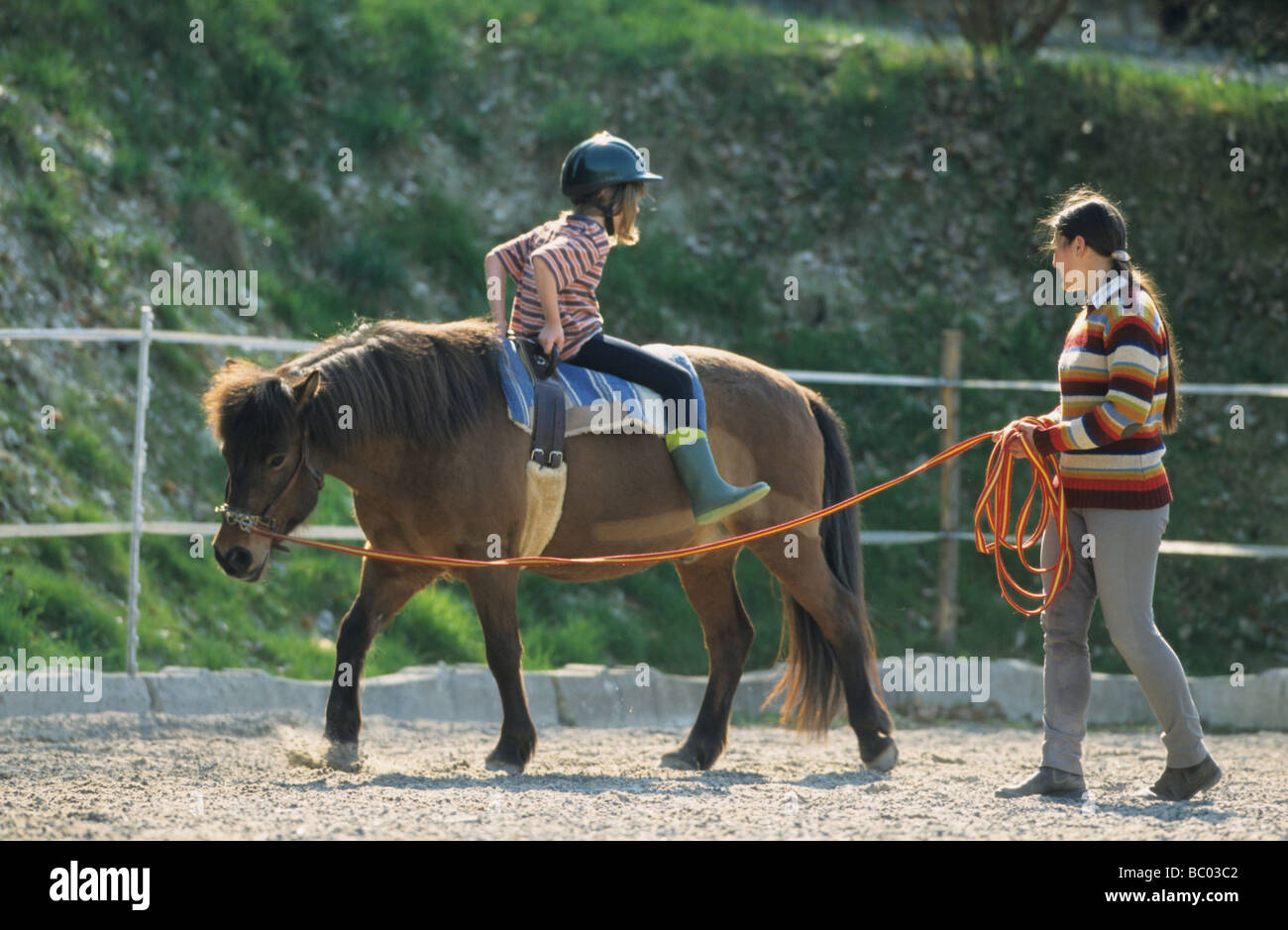 Person riding horse hi-res stock photography and images - Alamy