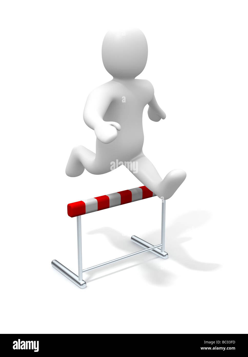 Cartoon illustration man jumping over Cut Out Stock Images & Pictures ...