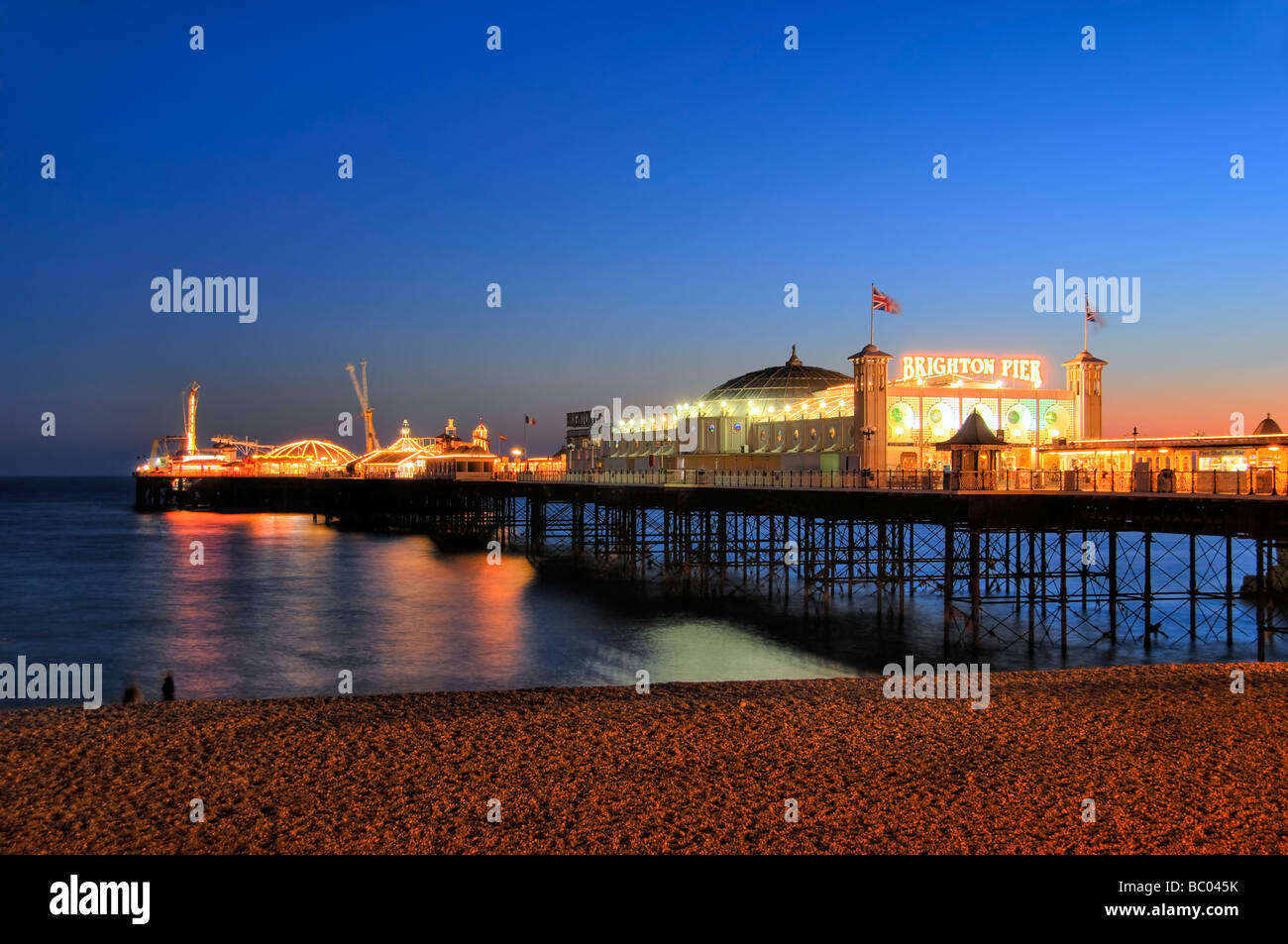 Brighton palace pier night hi-res stock photography and images - Alamy