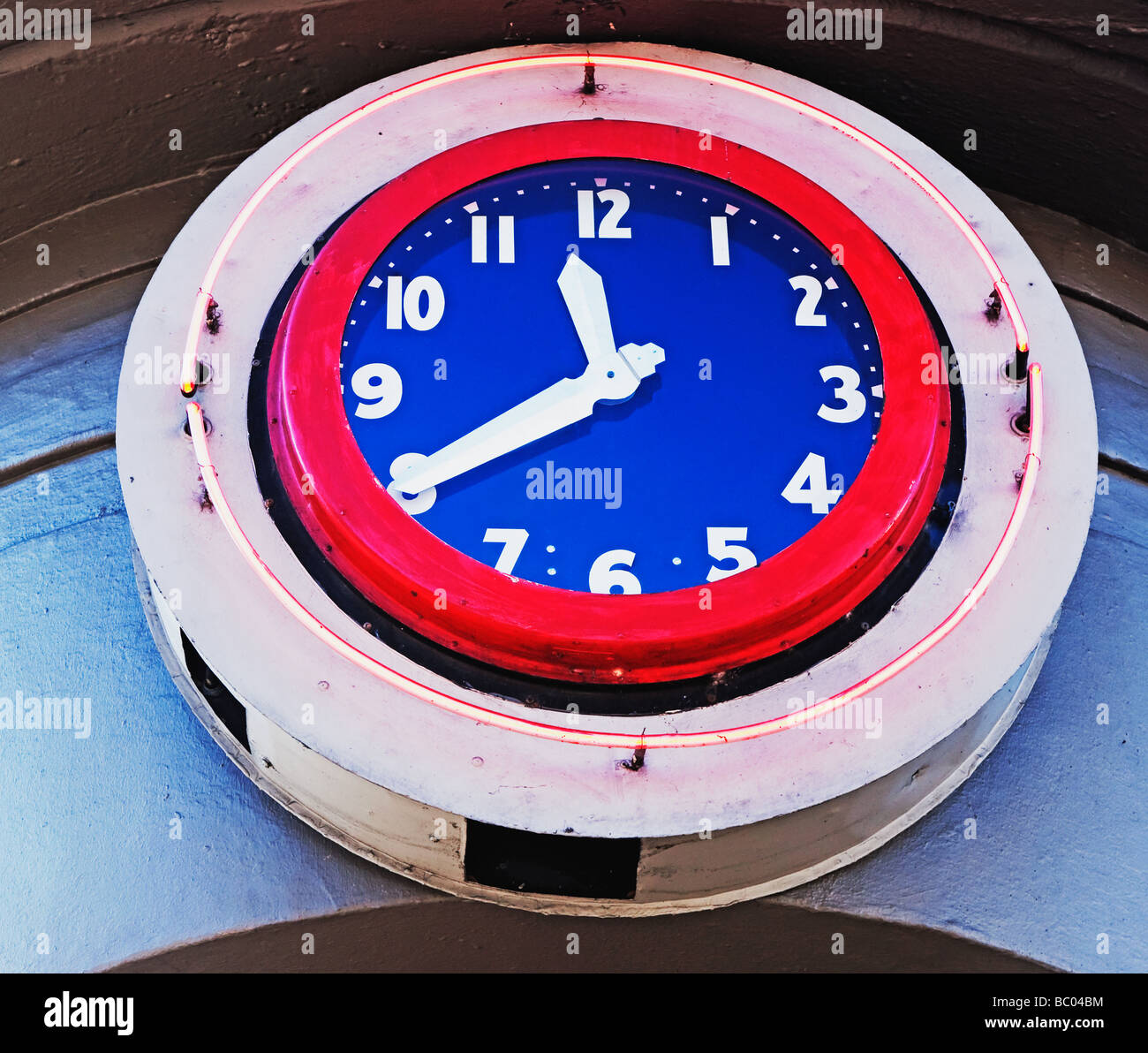 old clock outside of store Stock Photo - Alamy