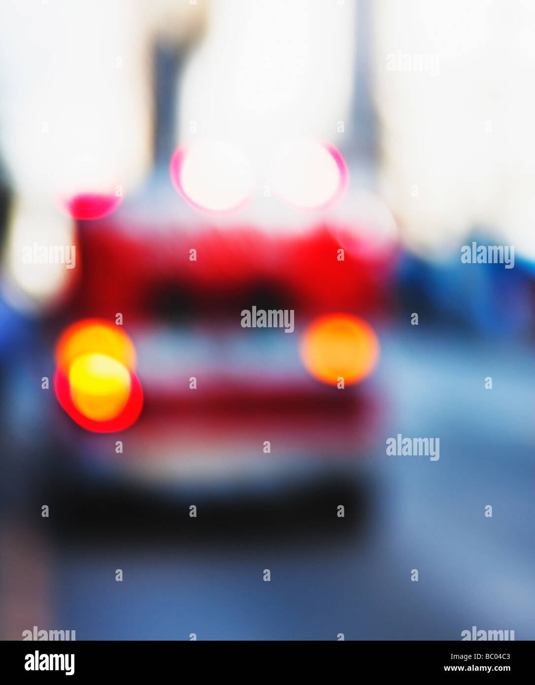 abstracted ambulance parked on street Stock Photo - Alamy