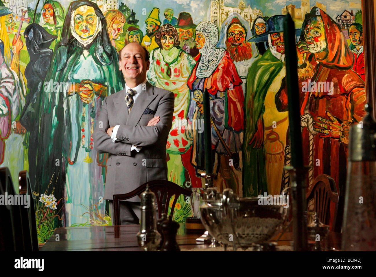 Sir Robert Balchin a Conservative educationalist pictured at his home ...