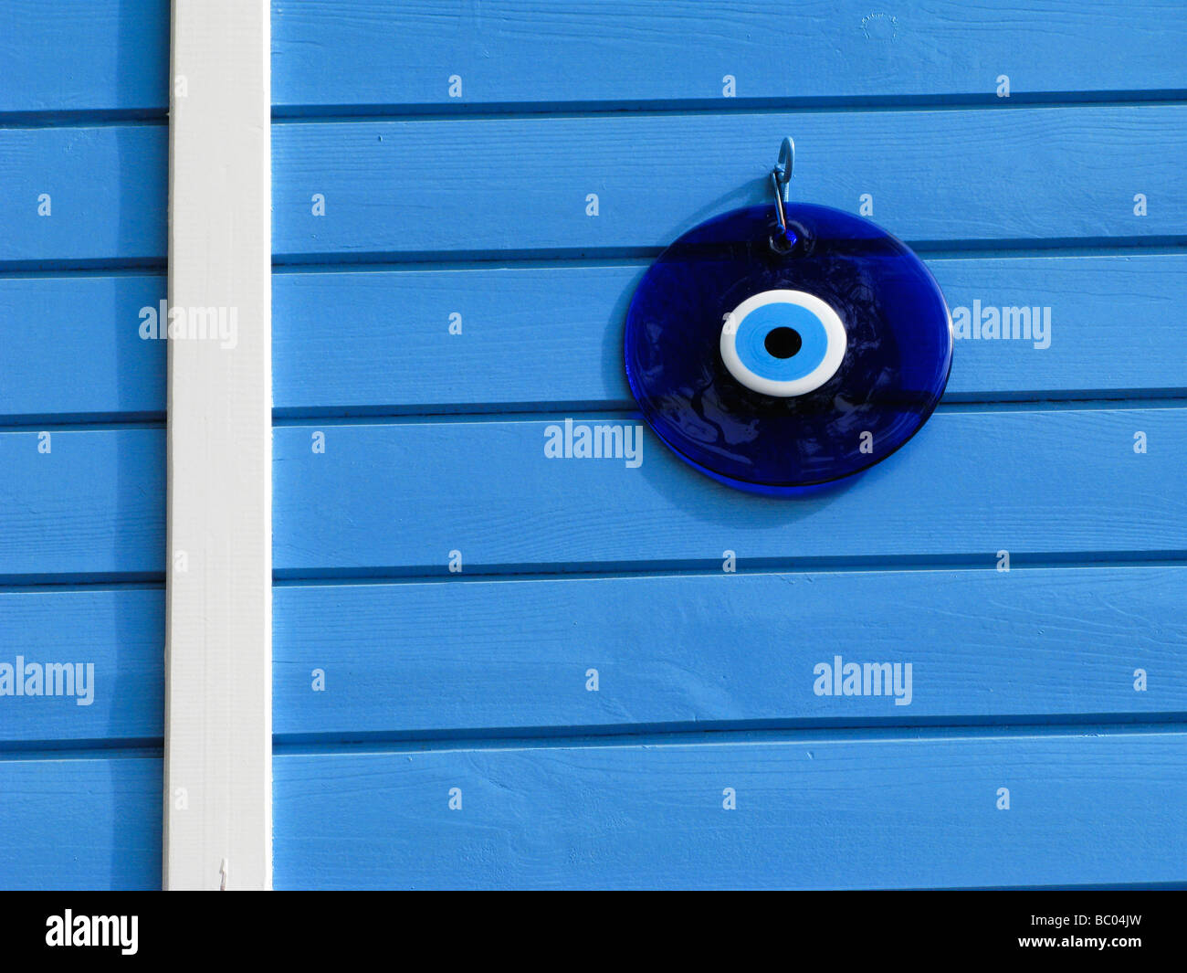 A traditional 3rd eye motif on the wall of a house, Sultanahmet ...