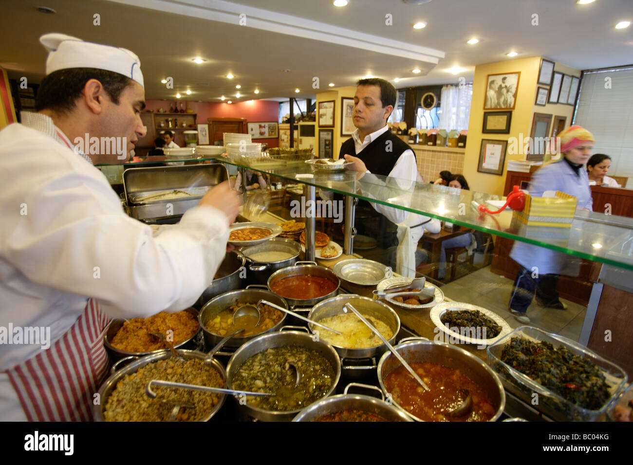 Another busy day for the chef and waiter at the popular CIYA Restaurant ...