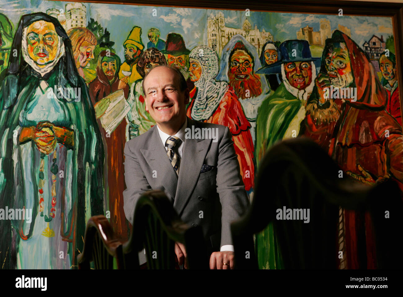 Sir Robert Balchin a Conservative educationalist pictured at his home ...