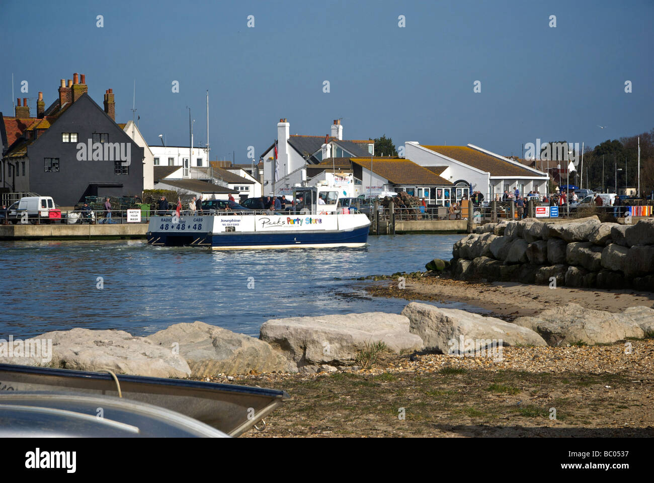 Hengistbury Head Dorset UK Beach Huts Sand Dunes Mudeford Ferry Stock ...