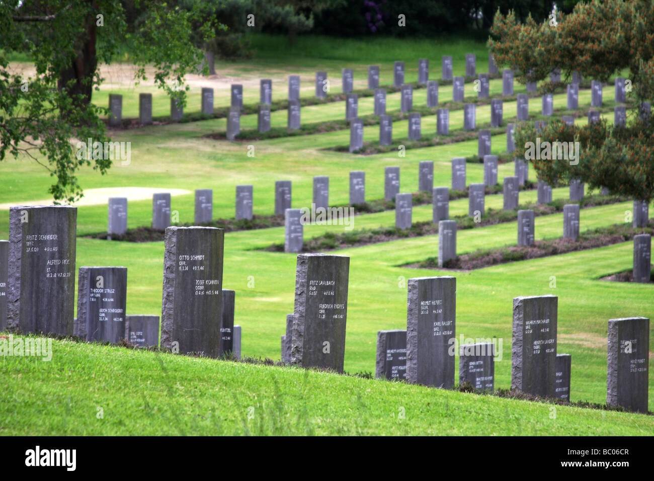 The german military war graves cemetery situated on Cannock Chase for ...